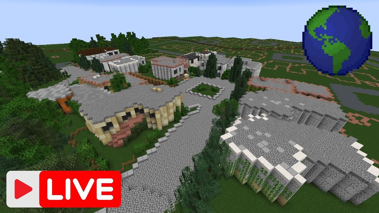 BUILDING the EARTH LIVE | Minecraft Build The Earth - YouTube