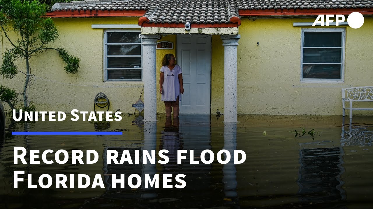 ‘Can’t live in there’: Record rains flood Florida homes, residents ...