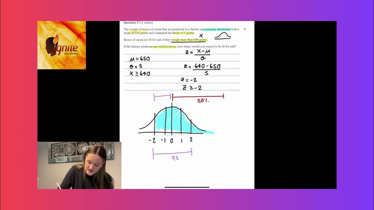 Normal Distribution questions for HSC Advanced Maths - YouTube