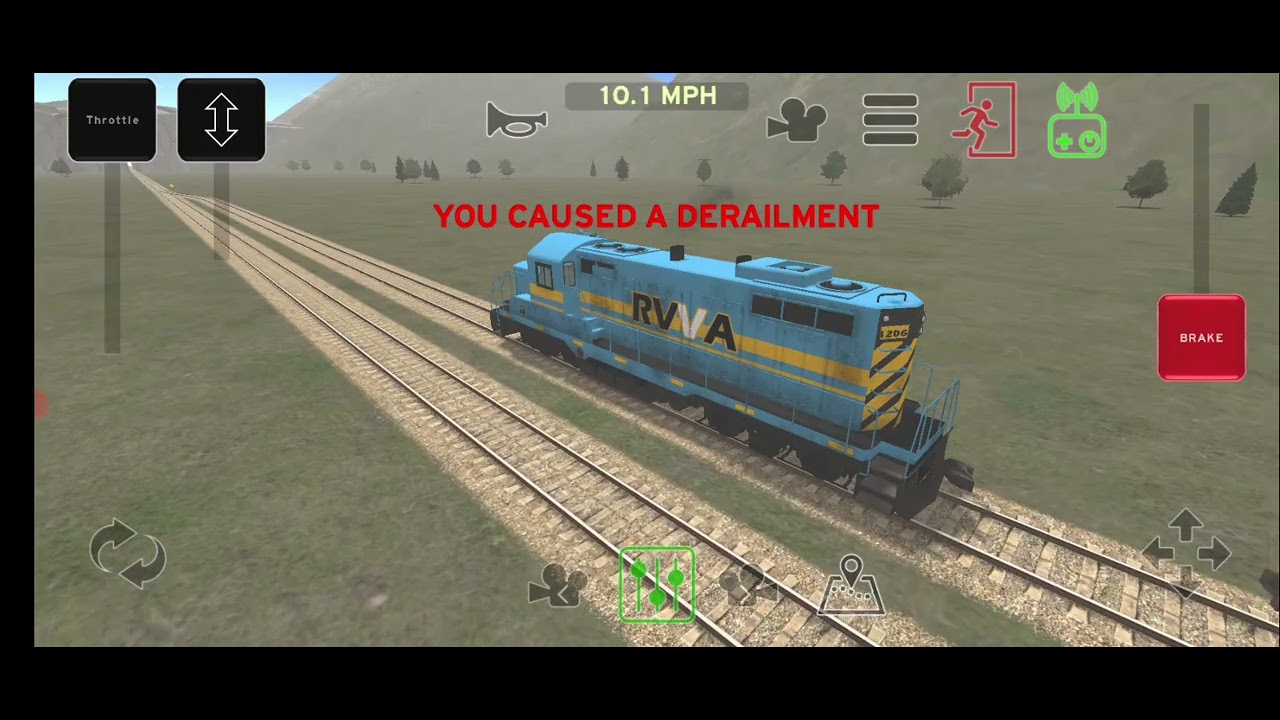 Train and rail yard simulator Runaway Train Movie Derailment the ...