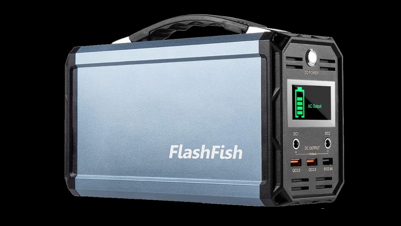 FlashFish 60000mAh 300W Solar Generator - YouTube