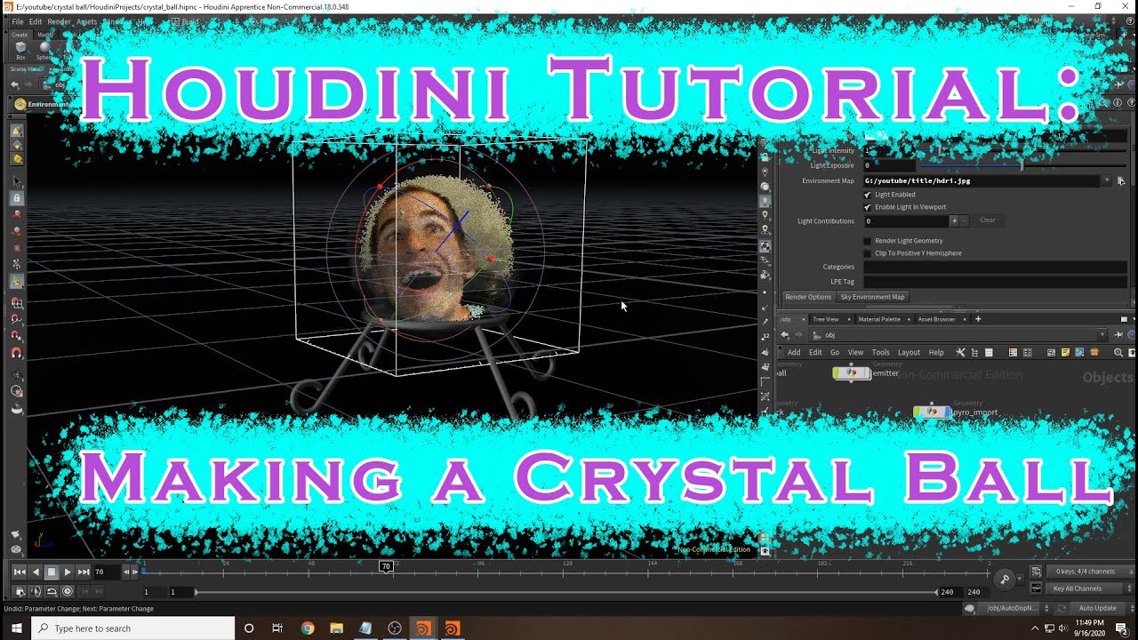 [Houdini Tutorial] Making a Crystal Ball - YouTube
