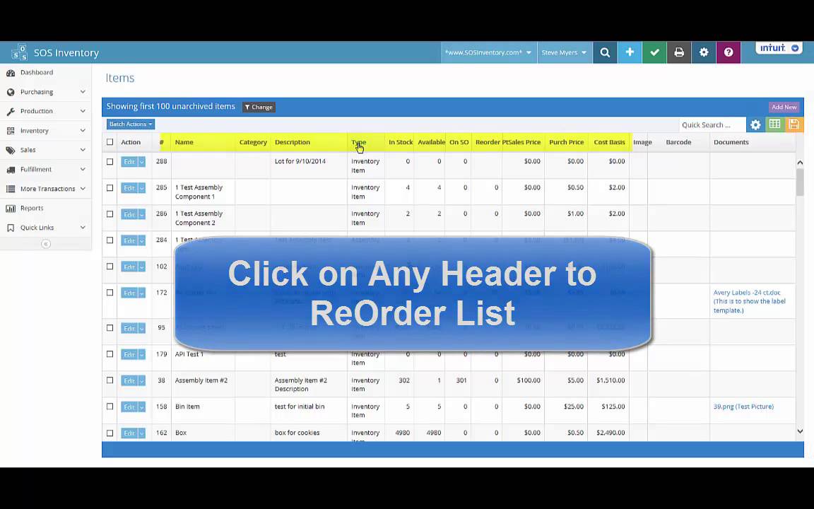 SOS Inventory Version 5 - YouTube