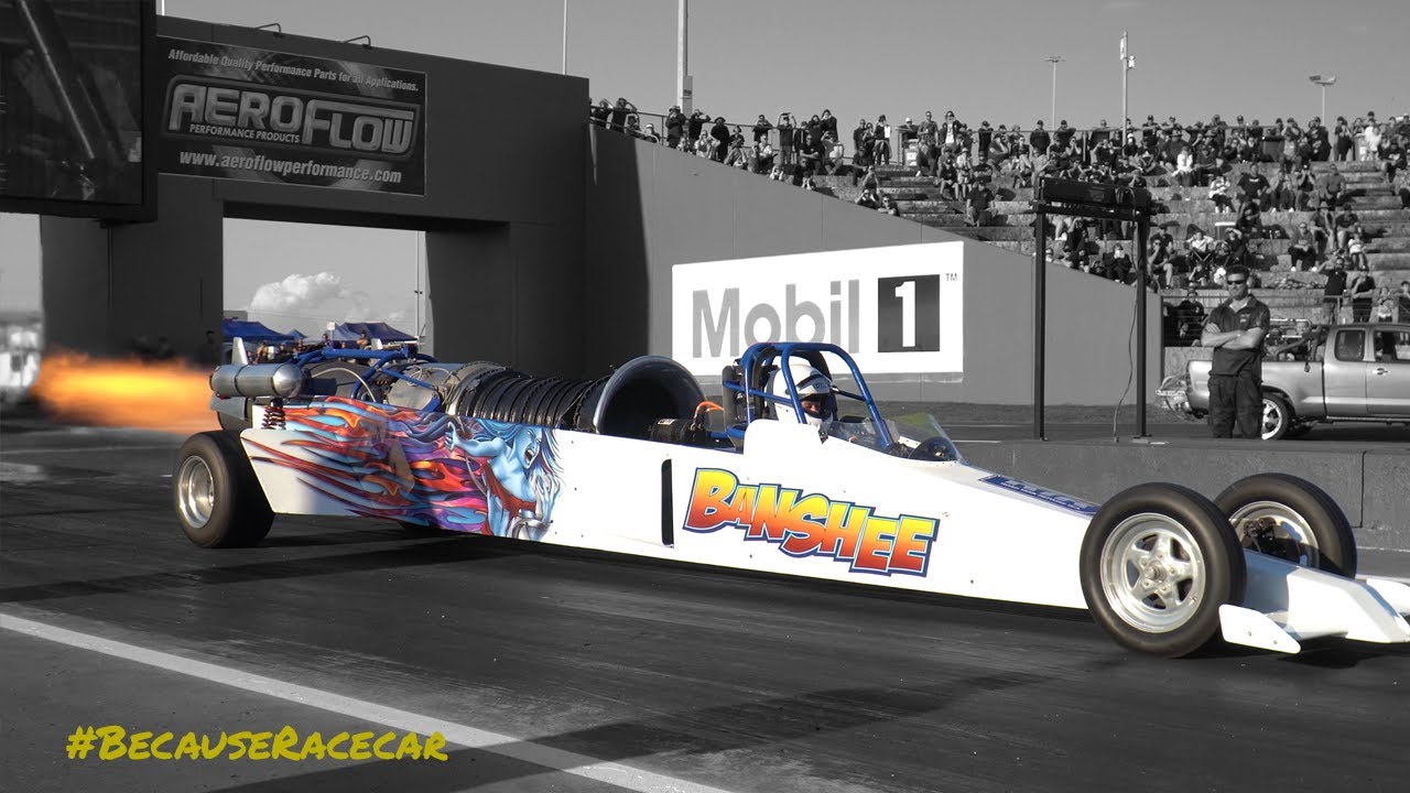 Banshee Jet Dragster at Powerpalooza! | Shockwaves, Flame Show and Big ...