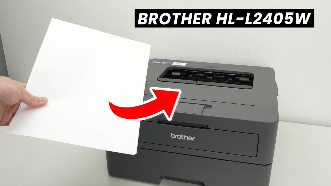 How to Load Paper in your Brother HL-L2405W Printer - YouTube