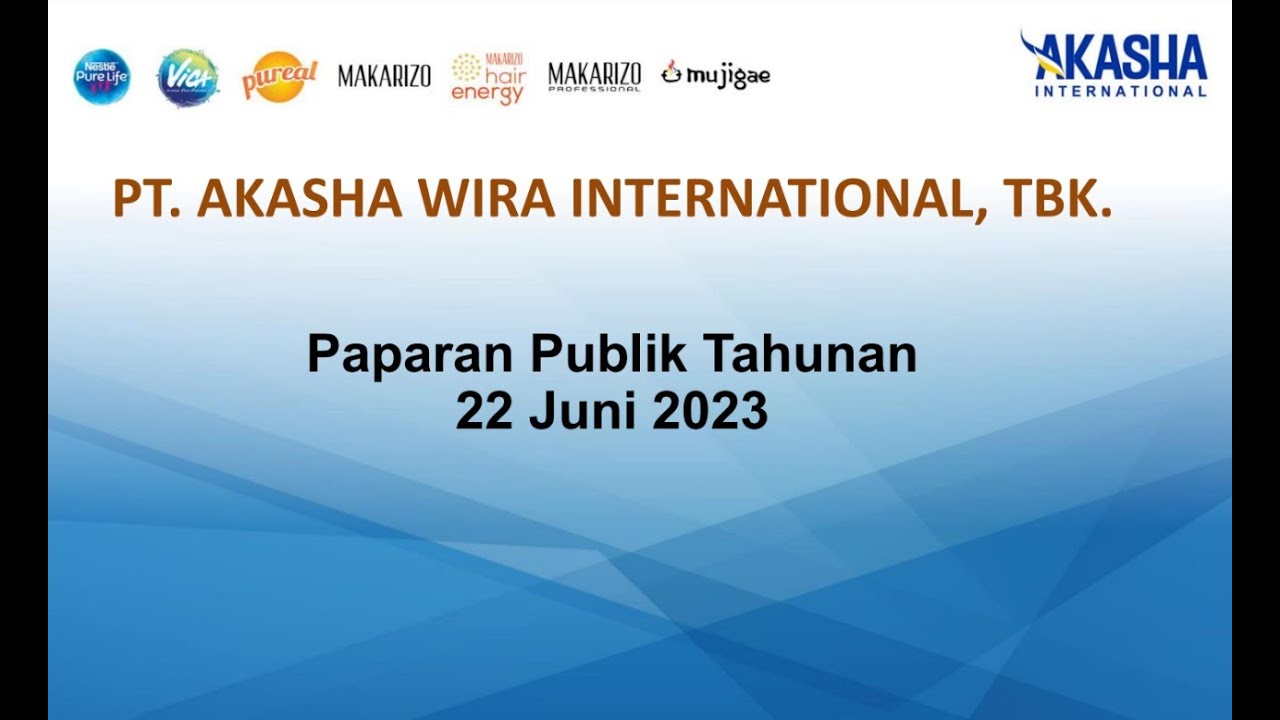 Public Expose | Pubex ADES - Akasha Wira International Tbk. 2023 - YouTube