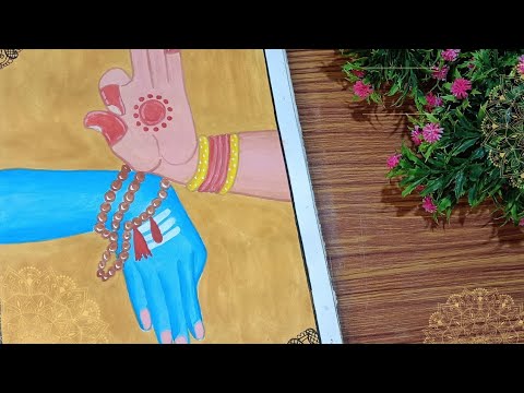 Shiv parvati ji Hand's 🙏🥰#drawing #with #wather colour - YouTube