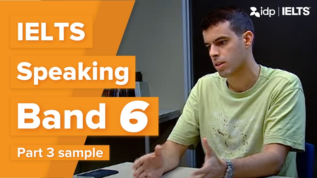 Band 6 | IELTS Speaking test sample – Part 3 (Gabriel) - YouTube