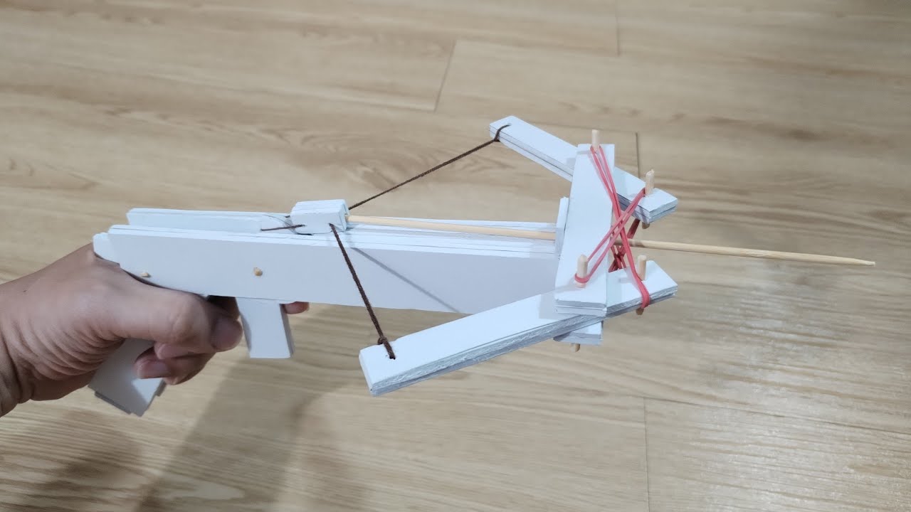 DIY Cardboard Crossbow Tutorial - YouTube