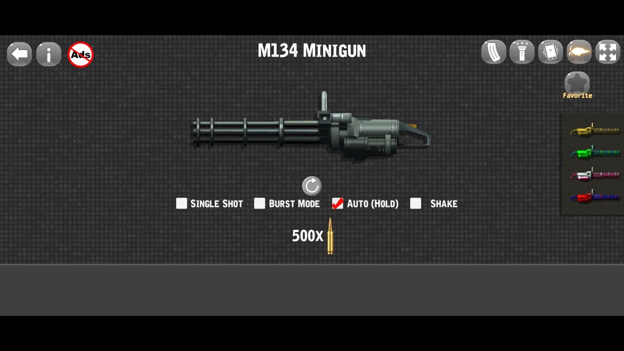 Gun Sounds : Gun Simulator M134 MINIGUN #1122b - YouTube