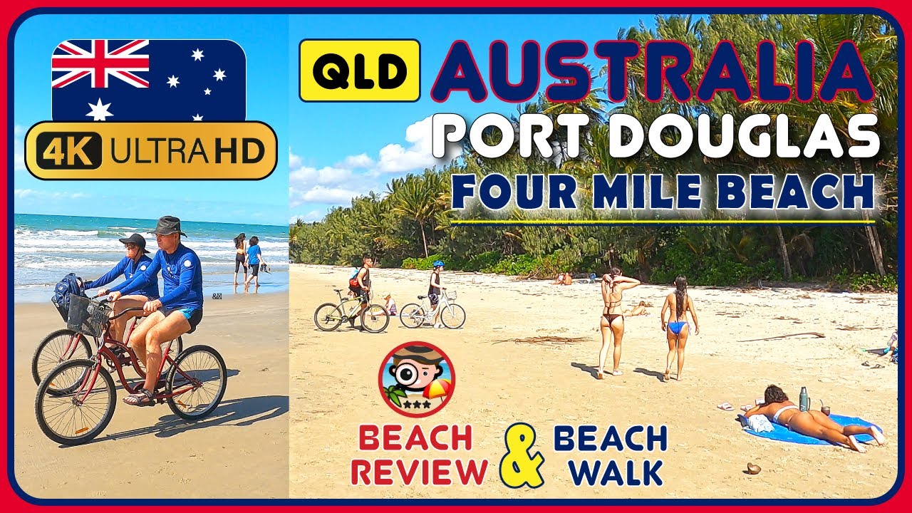 Four Mile Beach Port Douglas Queensland 🇦🇺🦘 (Best 🏖️ in FNQ!) 4k ...