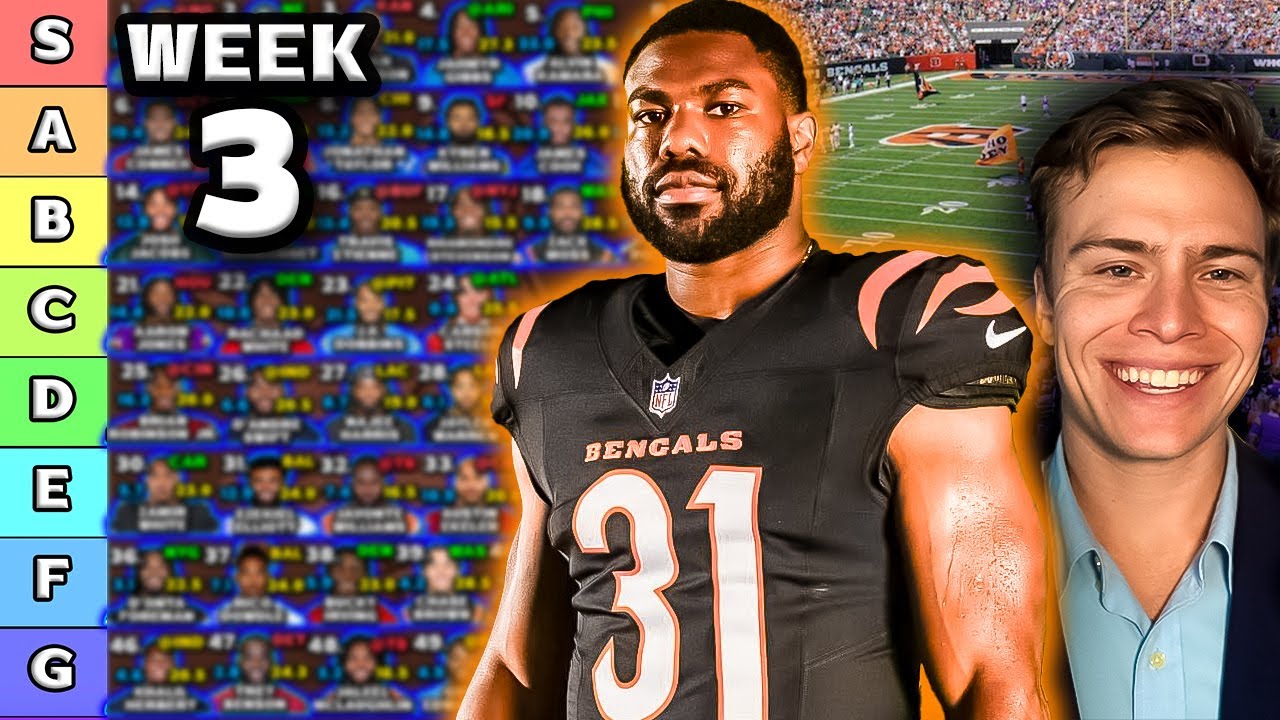 Week 3 Running Back Rankings & Tiers (Top 50) - YouTube