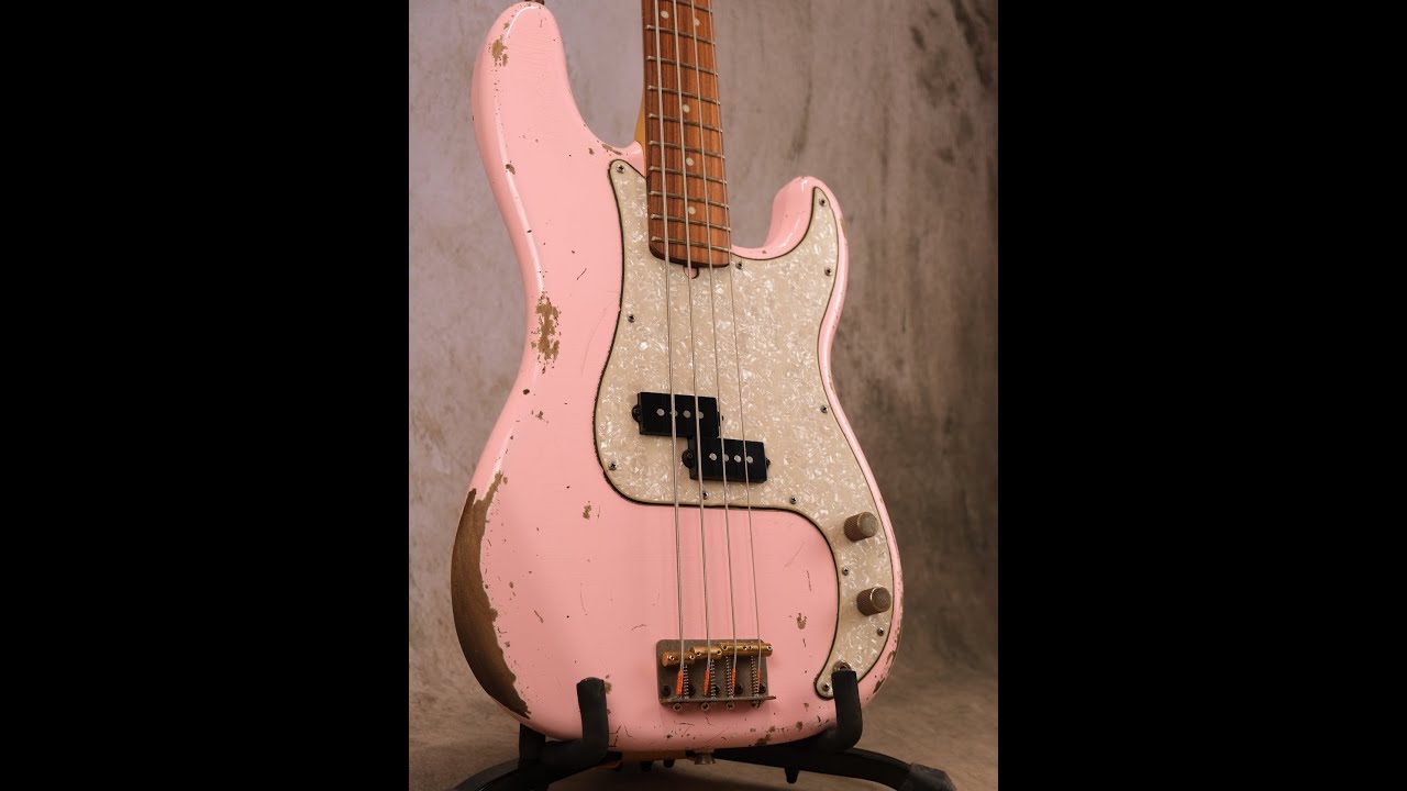 P Bass aged "Shell Pink" by Alnus Bass 2022 - YouTube