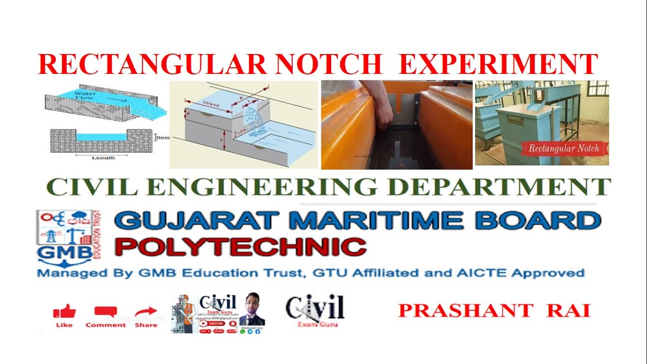 RECTANGULAR NOTCH EXPERIMENT - YouTube