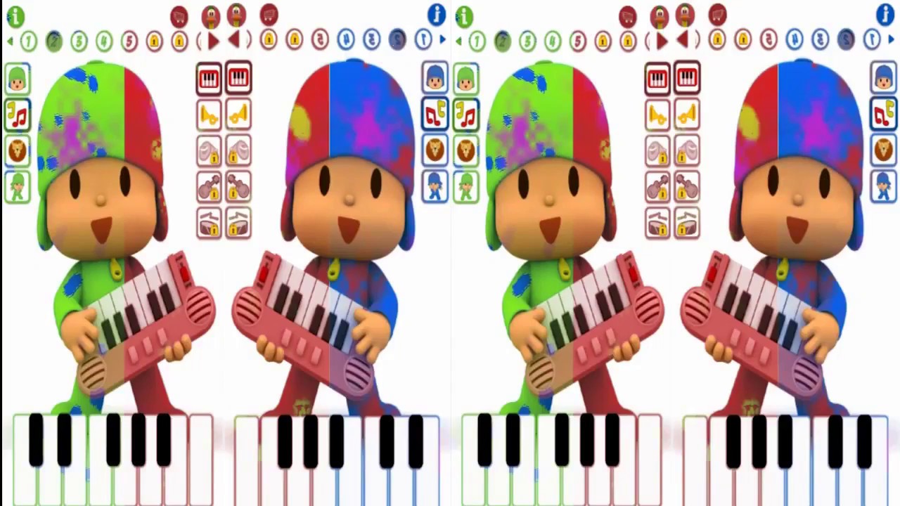 NEW ★ Learn Colors with My Talking POCOYO Colours for Kids animation ...