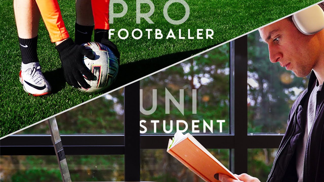 A Day in the Life of a Pro Footballer & Student - YouTube