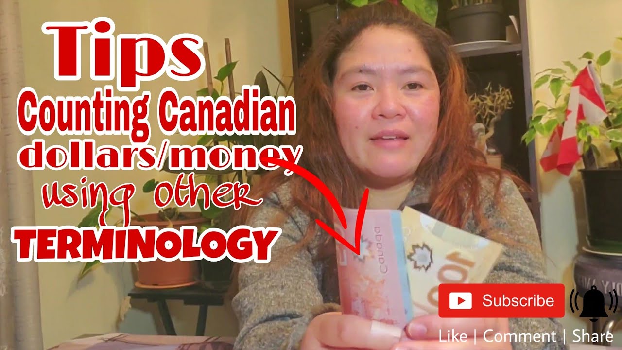 How to count Canadian dollars or money using other terminology - YouTube