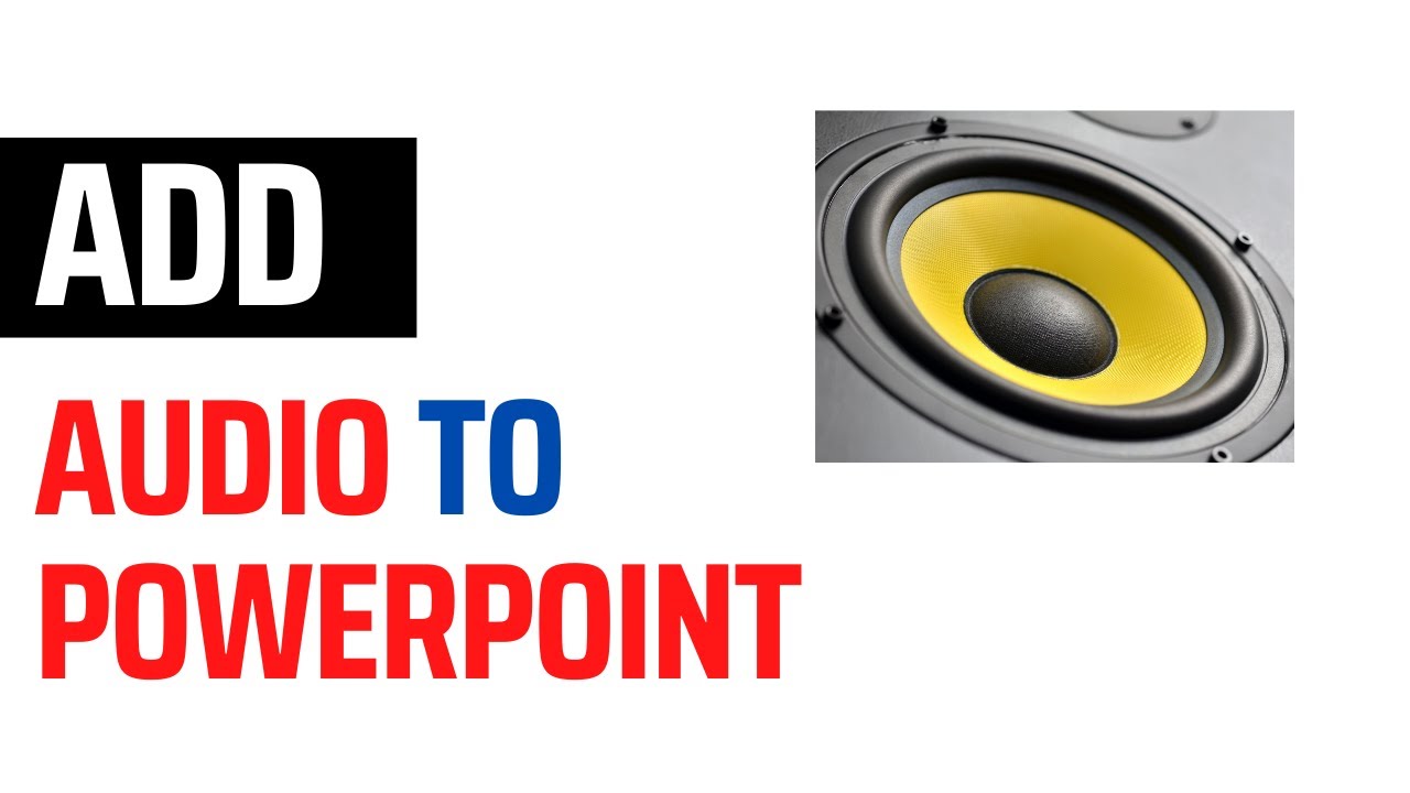 How To Add Audio To Powerpoint | Powerpoint Pro - YouTube
