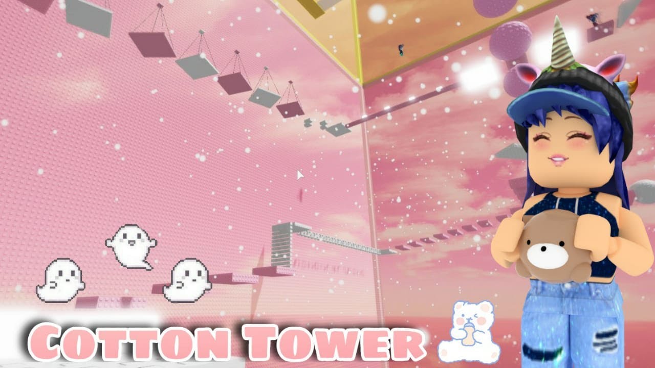 OBBY KAWAII ☁🌈 COTTON TOWER - ROBLOX - YouTube