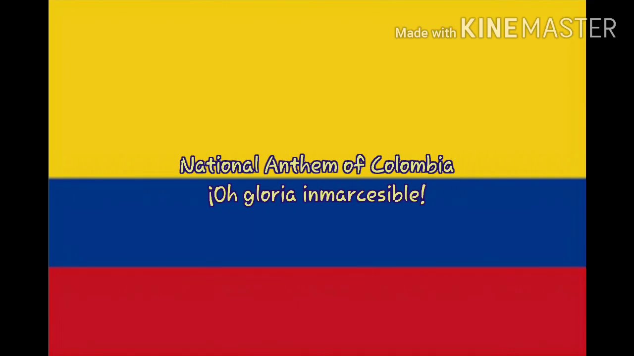 National Anthem of Colombia - ¡Oh gloria inmarcesible! (Spanish/English ...