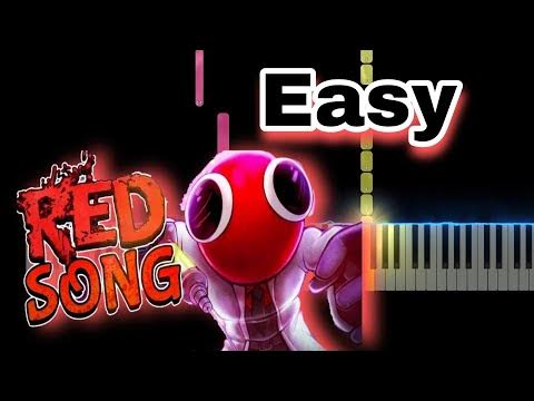 RED - Rainbow Friends Animated Song (Roblox) Rockit Music (Easy Piano ...