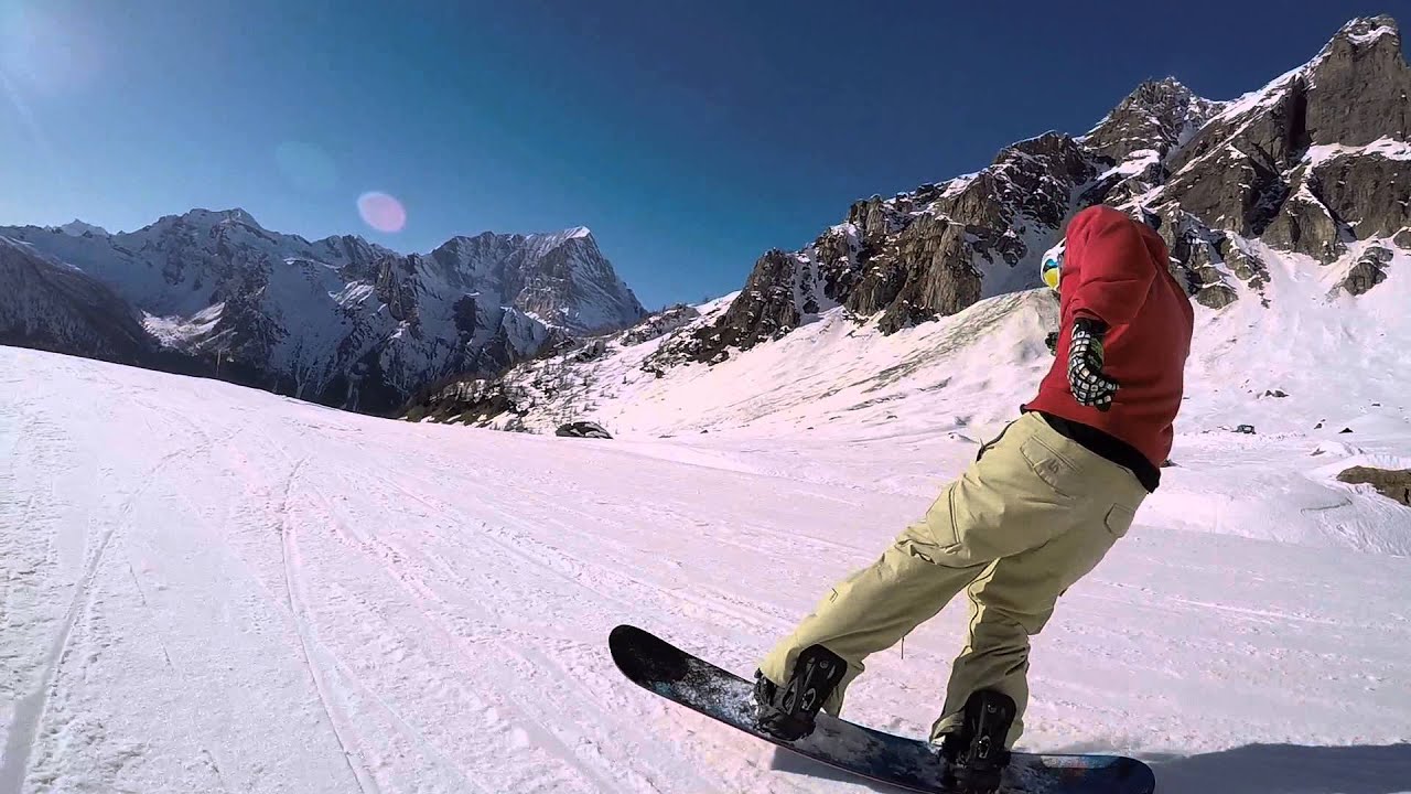 Short snowboard track (San Domenico) - YouTube