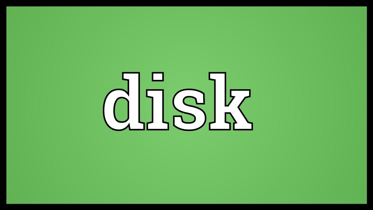 Disk Meaning - YouTube