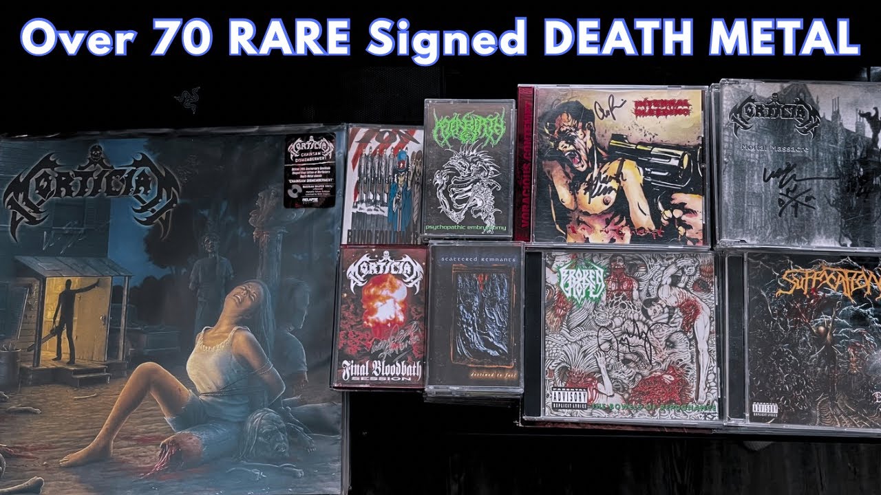 My Signed DEATH METAL collection, Vinyl, Cassette tape, cds. Rare ...