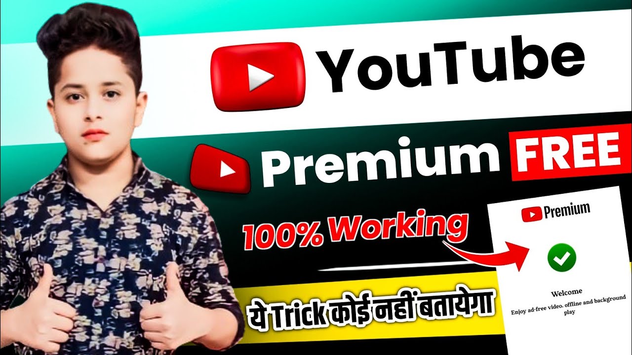 YouTube Premium Membership FREE For All Users | Youtube Premium Free ...