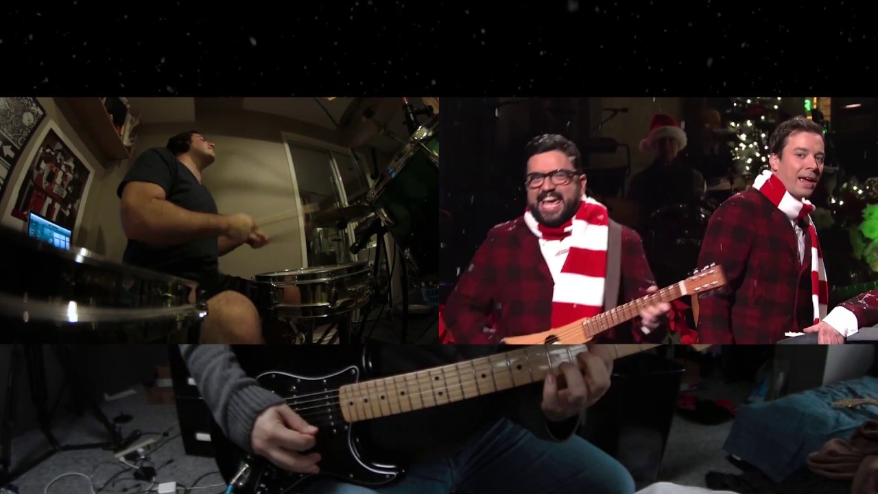 I Wish It Was Christmas Today SNL Drum/Guitar Cover - YouTube