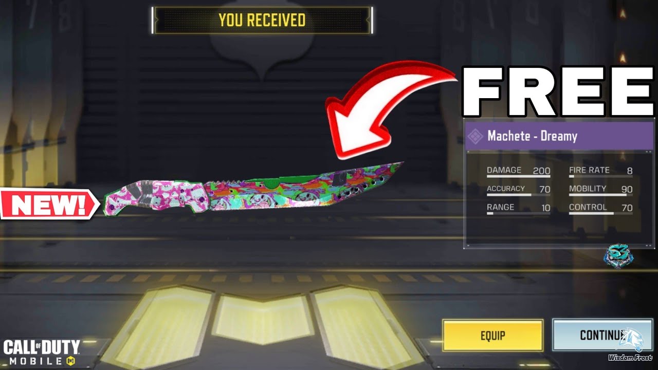 How to Get FREE Machete - Dreamy | How to CLAIM & EQUIP in Cod Mobile ...