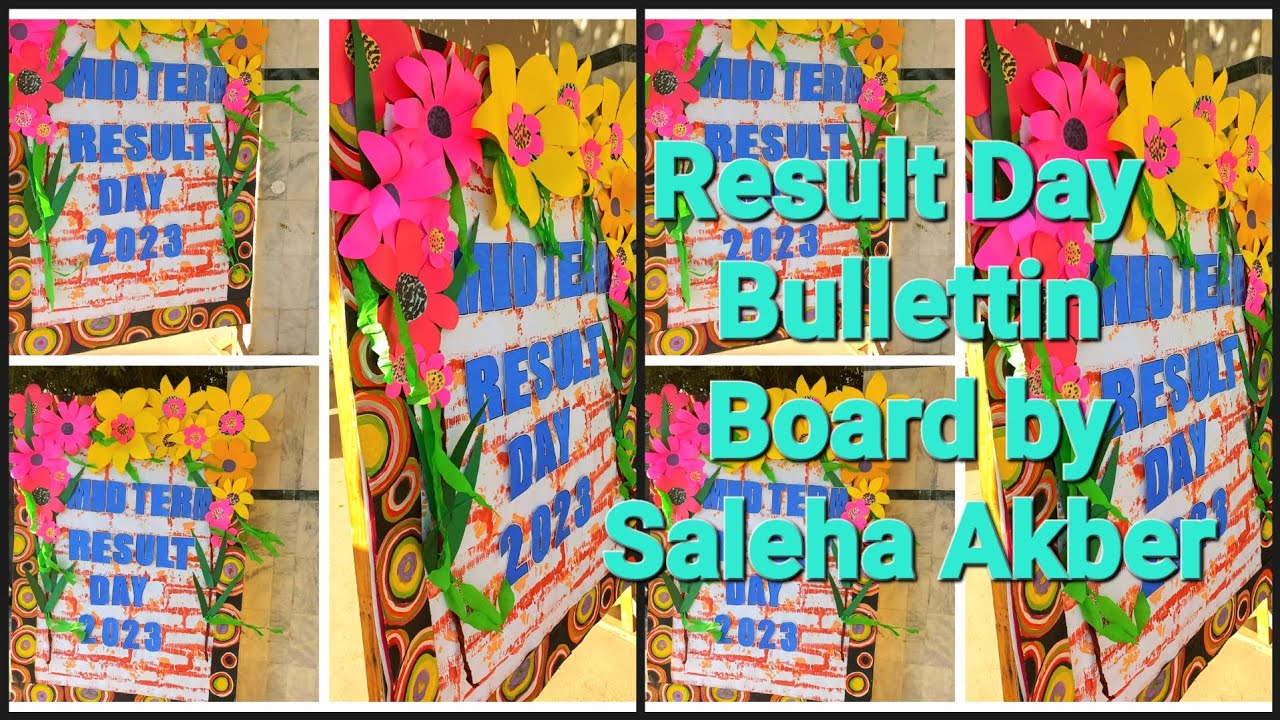 Bulletin Board Ideas for School| Result Day board Idea| new year ...