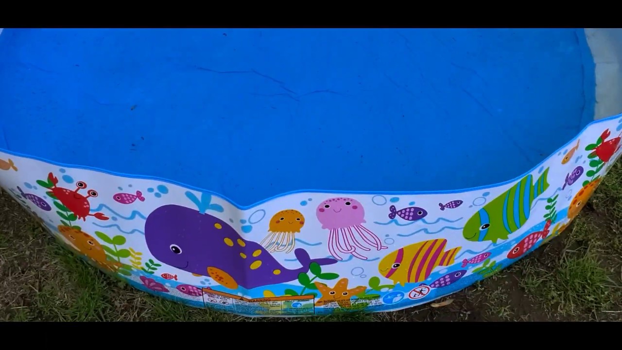 Intex 6 feet snapset Pool setup/review for ages 3+ - YouTube