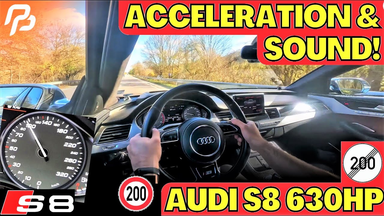 630HP Audi S8 // ACCELERATION & CUSTOM EXHAUST SOUND *STAGE 1 ECU TUNE ...