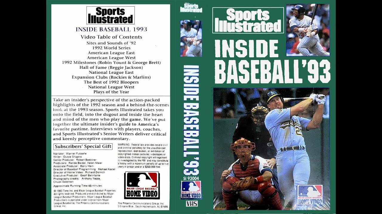 Sports Illustrated - Inside Baseball '93 - YouTube
