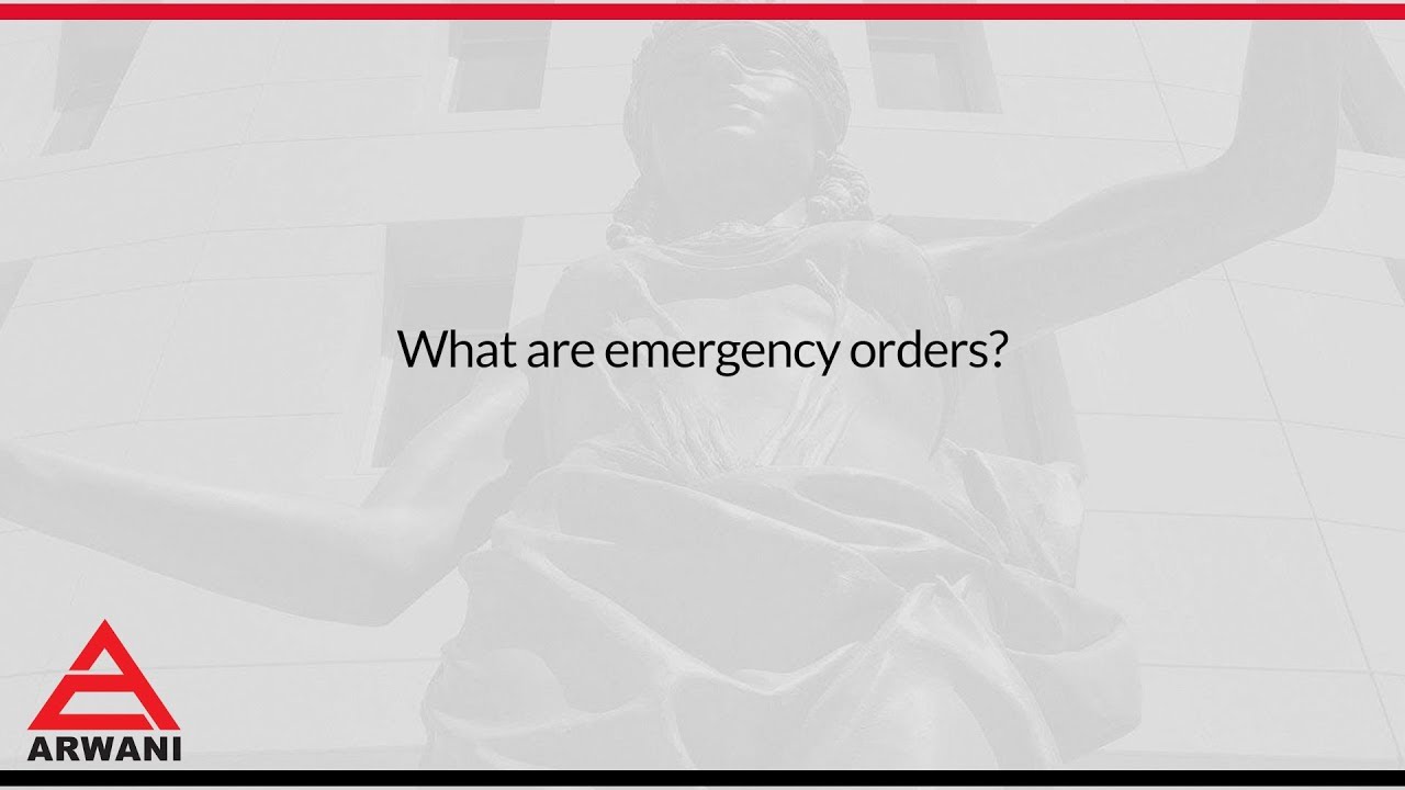 What are emergency orders? - YouTube