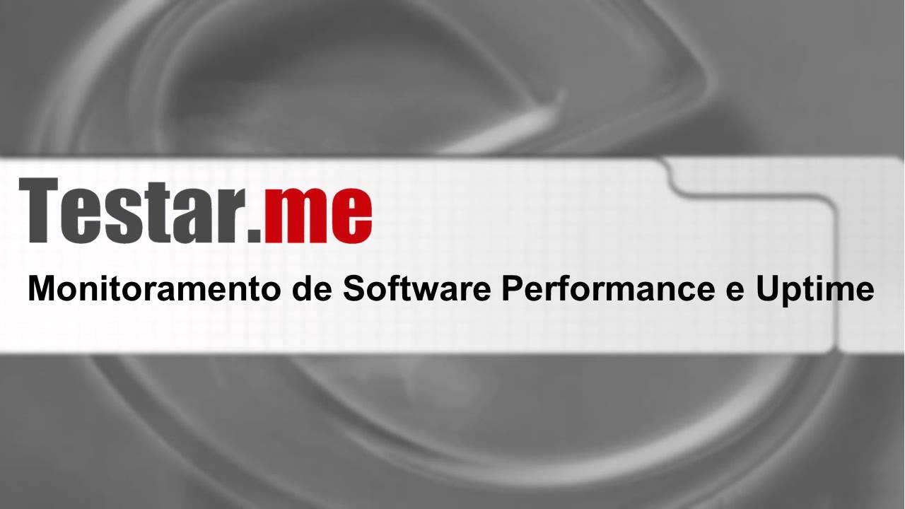 Teste de Software e Teste de Performance - Testar me - YouTube