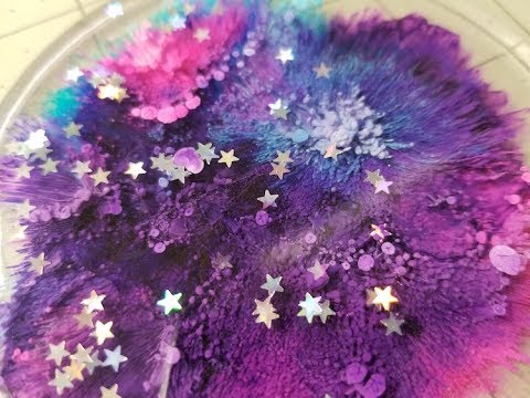 Blooming alcohol ink in epoxy - YouTube
