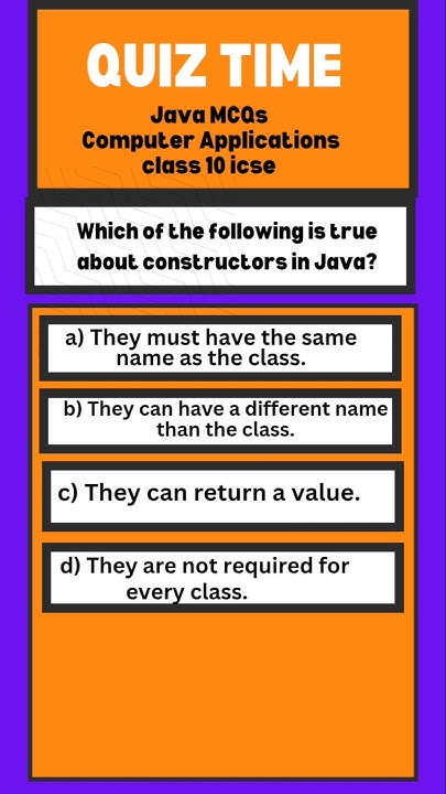 Java MCQs Computer Applications class 10 icse #computerapplication #javaprogramming #viralvideo ...