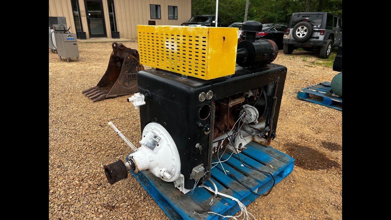 1996 Twin Disc Natural Gas Power Unit - YouTube