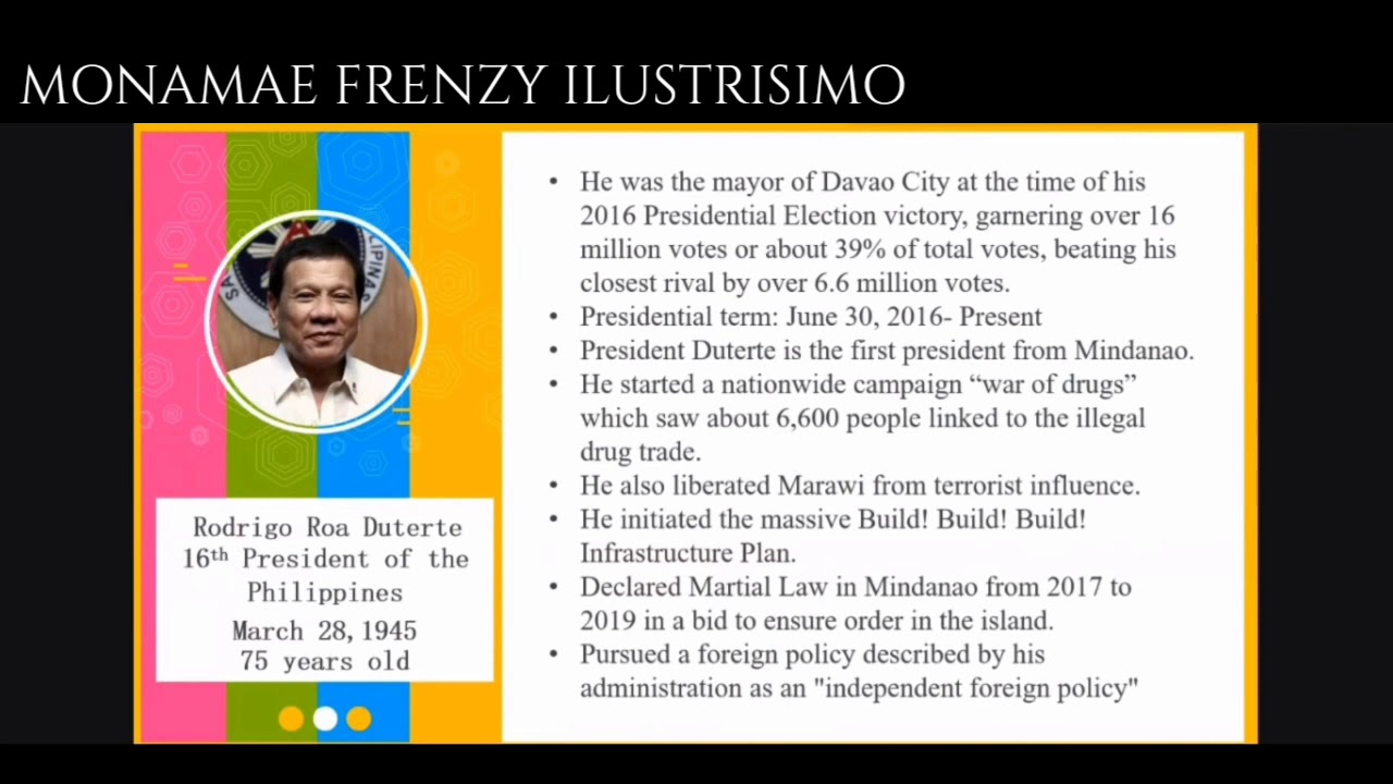 Science, Technology and Society 101 (Accomplishment of President ...