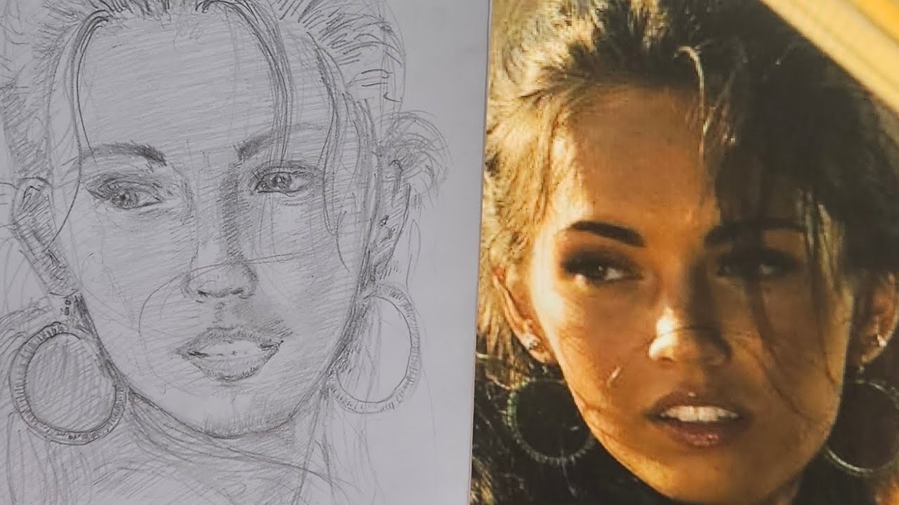 Transformer Megan Fox portrait - YouTube