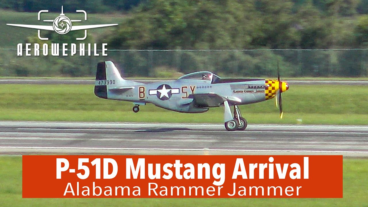 P-51D Mustang "Alabama Rammer Jammer" TRI Arrival - Commemorative Air ...