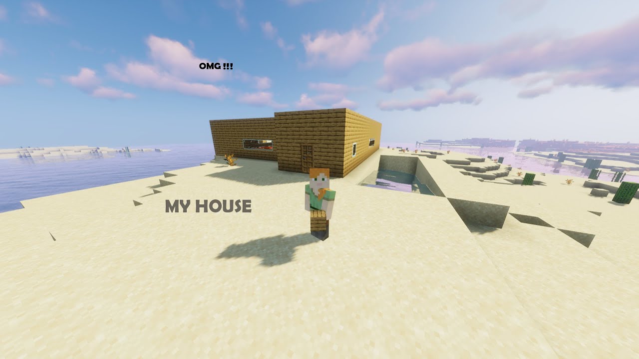 building my own house in minecraft - YouTube