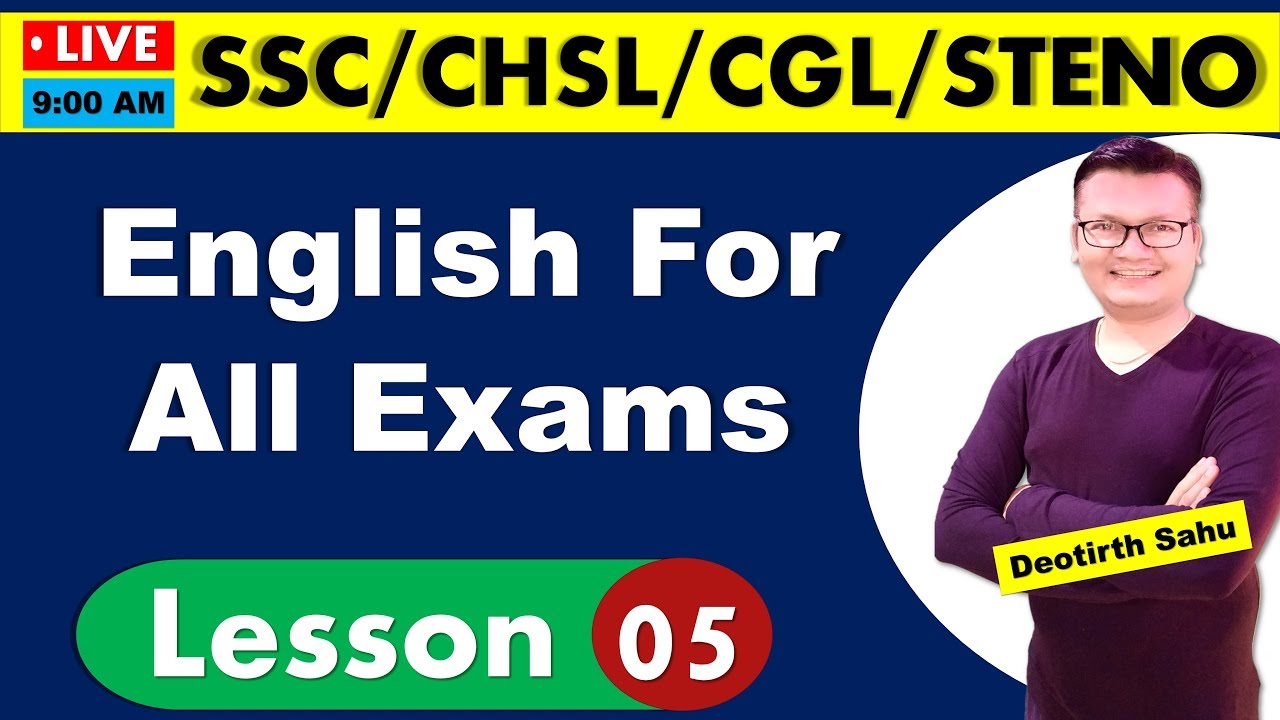 Lesson 5 Free English Course For All Competitive Exams YouTube Lesson 5 Free English Course For All Competitive Exams YouTube