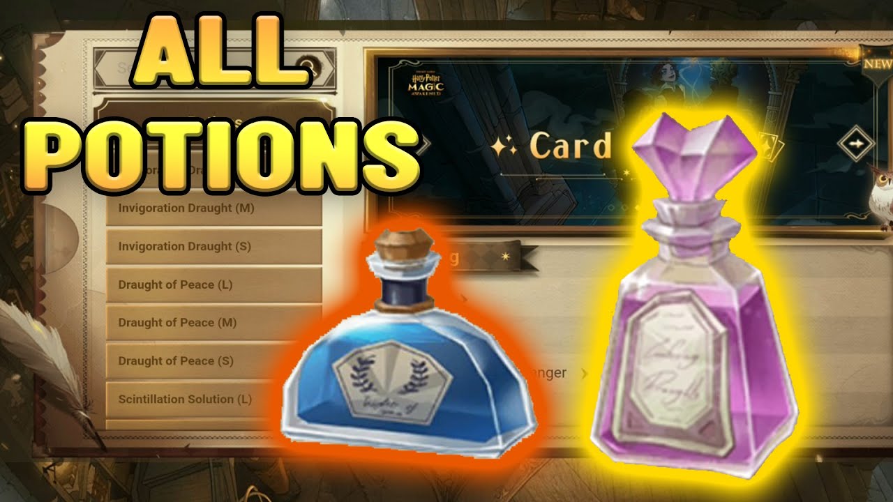Harry Potter Magic Awakened All Potions & Ingredients In Game - YouTube