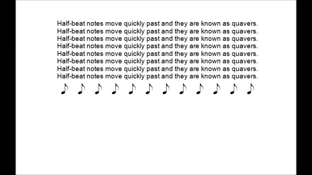 The Music Note Song Movie - YouTube