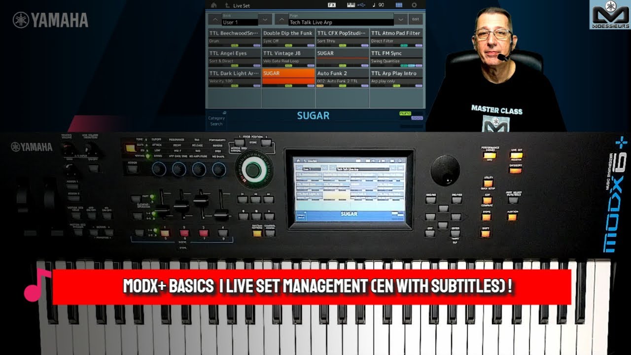 Yamaha MODX+ Basics | Live Set management (English with subtitles ...