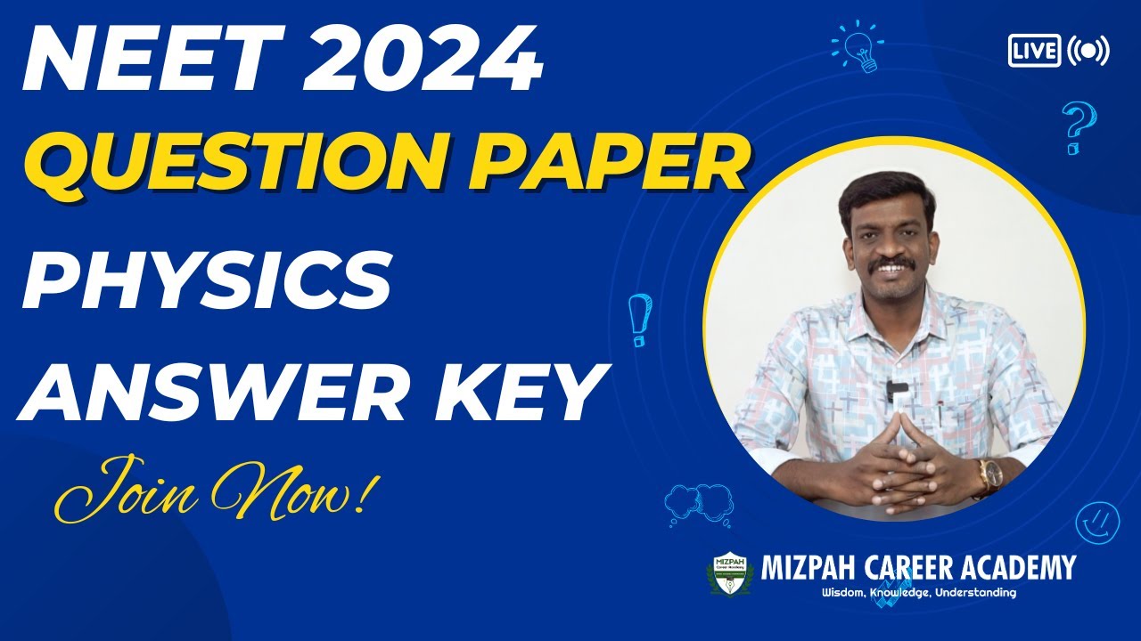 🔴 Live - NEET 2024 Answer Key Discussion - Question Paper Analysis ...