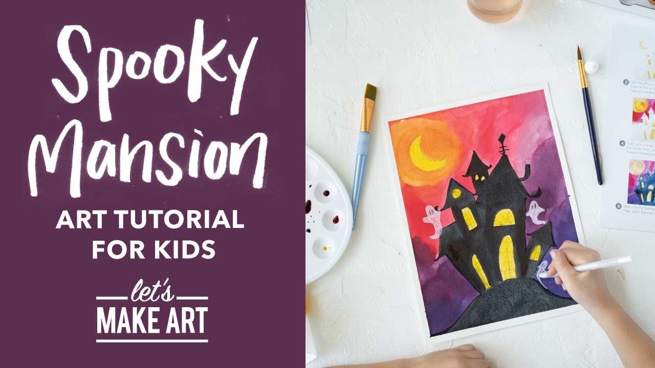 Spooky Mansion 👻Halloween Art Project for Kids by Nicole M. of Let's ...